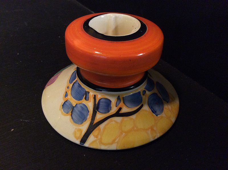 CLARICE, CLIFF, A RARE "7 COLOUR SECRETS" SQUAT CANDLESTICK.: Clarice ...