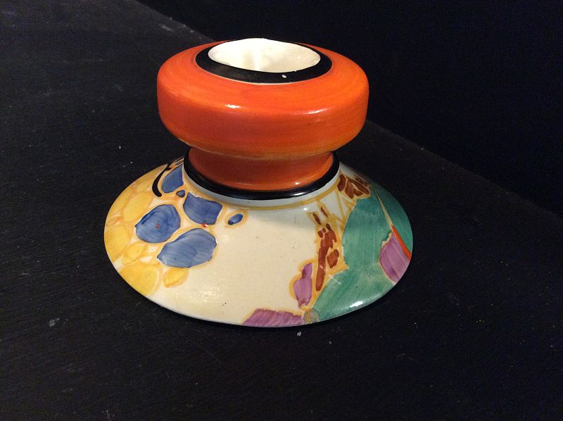 CLARICE, CLIFF, A RARE "7 COLOUR SECRETS" SQUAT CANDLESTICK.: Clarice ...